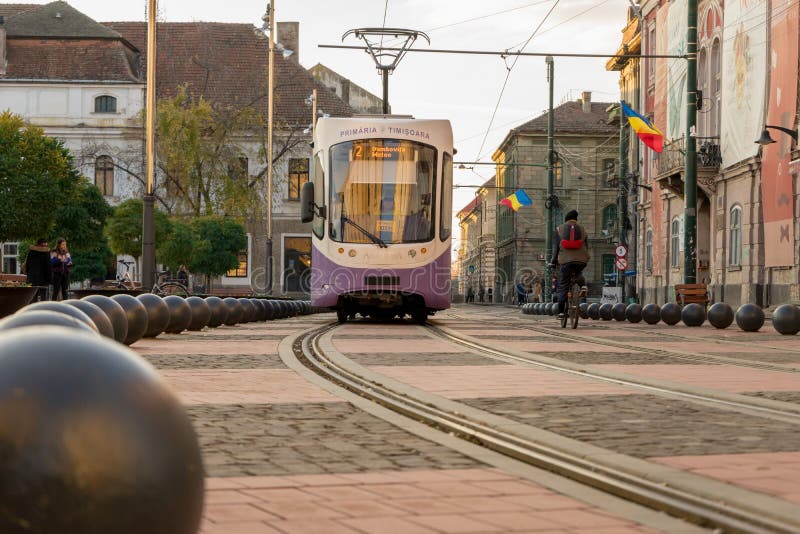 Tram on the railway editorial stock image. Image of city - 143045984