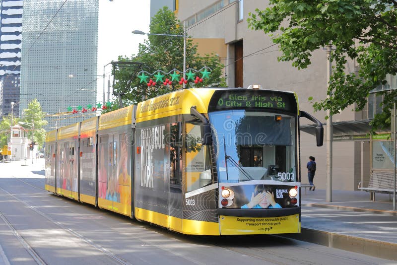 Tram Train Melbourne Australia Editorial Image - Image of australia ...