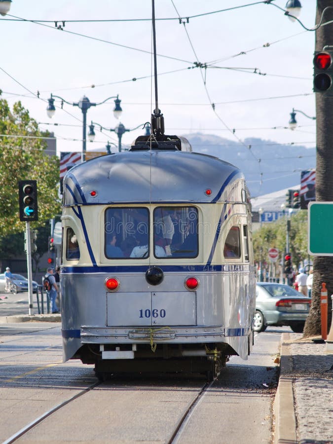 Tram in San Francisco editorial stock image. Image of cable - 28820789