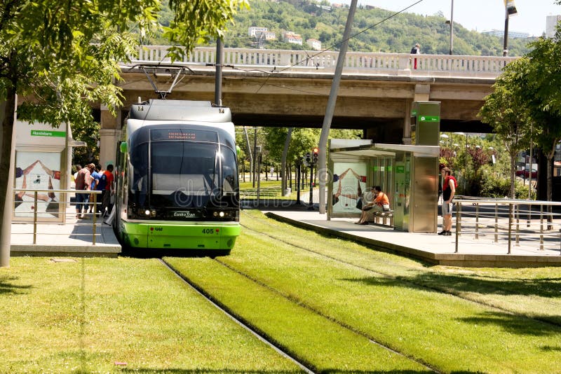 Tram station. editorial image. Image of electric, european - 22996095