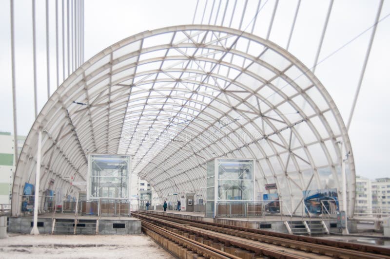 Tramway Modern Design Station Editorial Photography - Image of buses ...