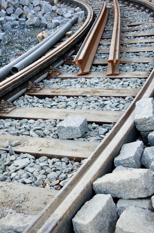 Tram track stock photo. Image of activity, green, horizontal - 45948498