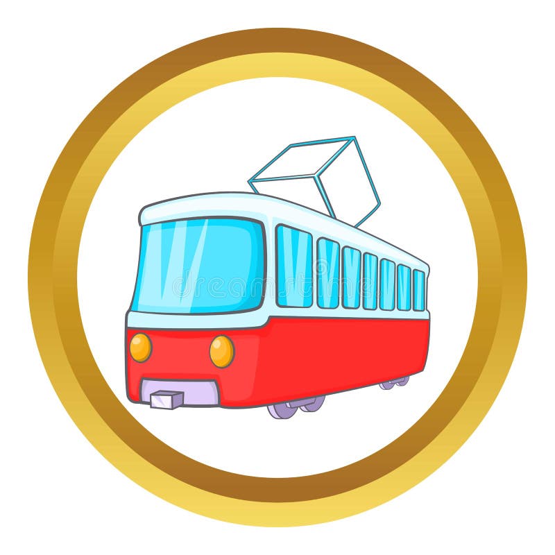 Classic Tram Car Icon, Isometric Style Stock Vector - Illustration of ...