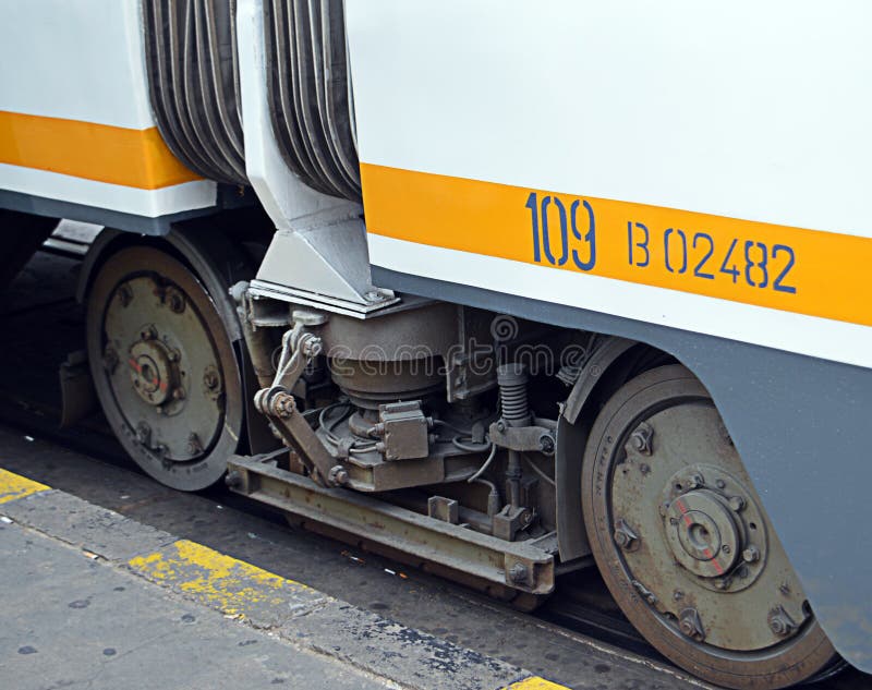 Tram wheels stock image. Image of profile, vehicle, urban - 7937845