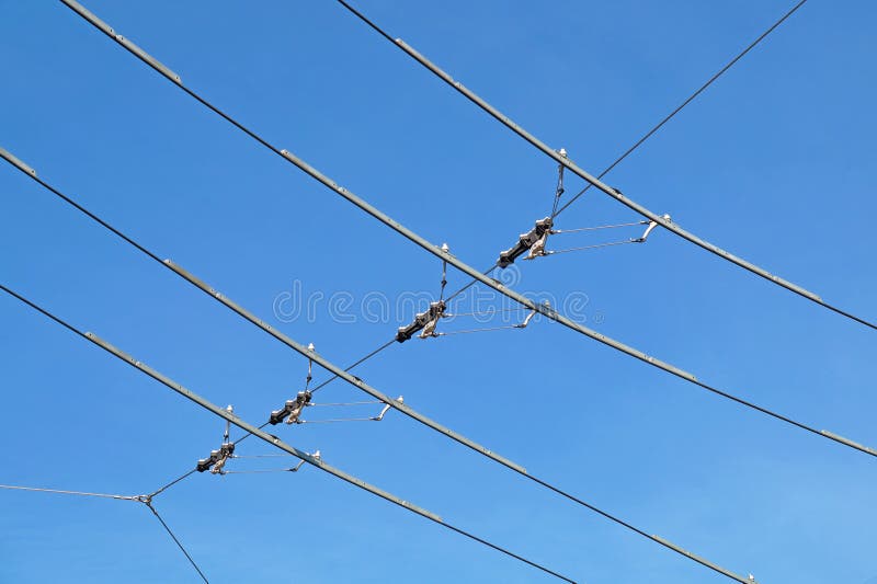 Tram wires stock photo. Image of city, tram, frame, metro - 65910562