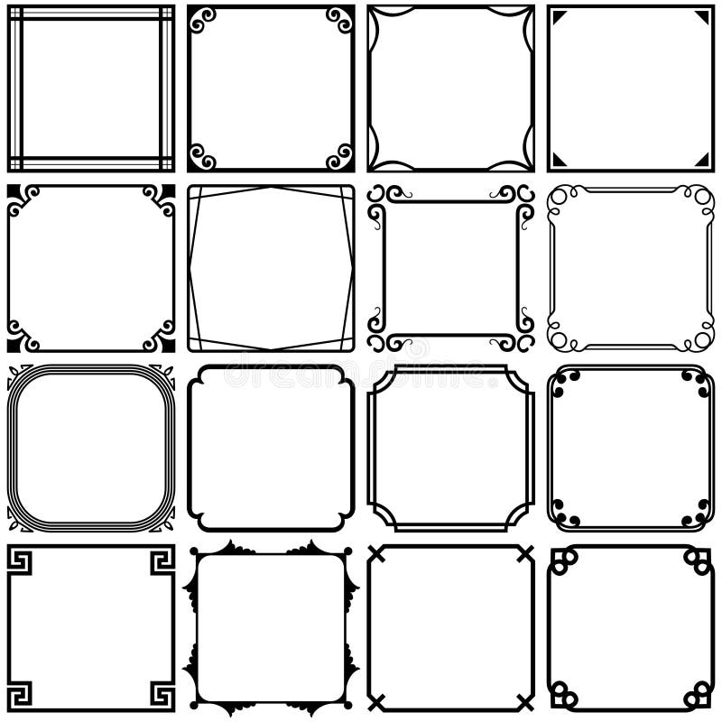 Trames simples illustration de vecteur. Illustration du classique ...