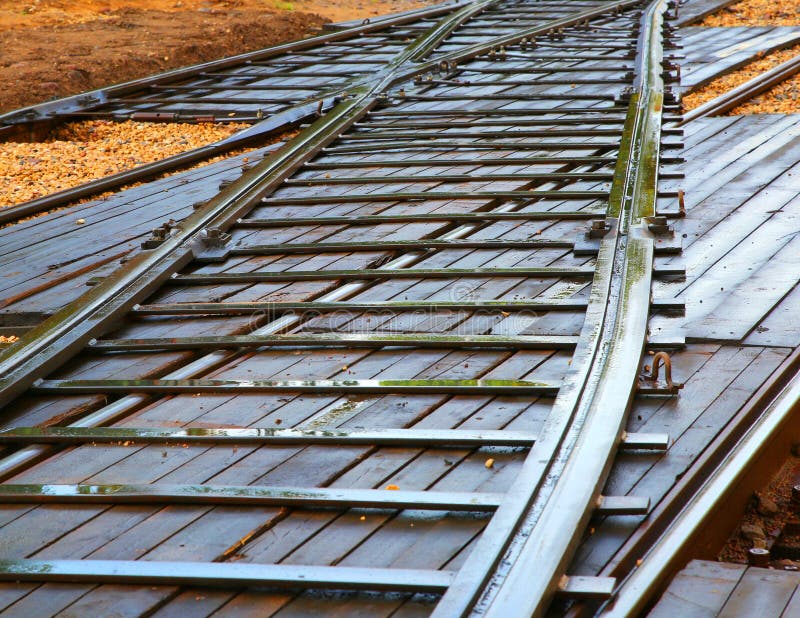 Tramlines stock image. Image of waiting, transport, work - 42997313