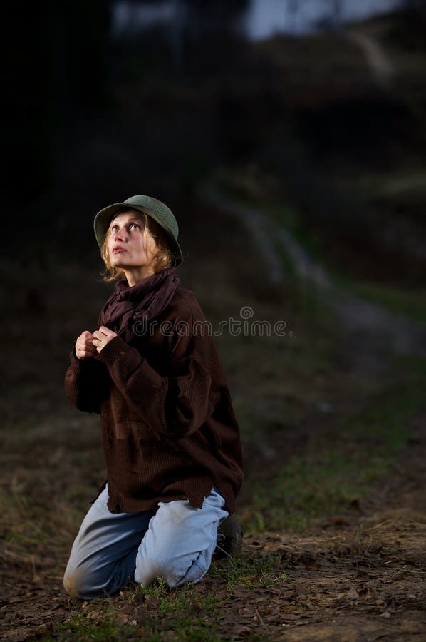 Tramp and rural road stock photo. Image of grunge, injury - 7188766