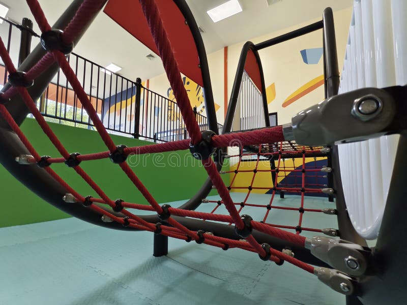 The Trampoline Features a Mazepatterned Surface for Recreational Use ...