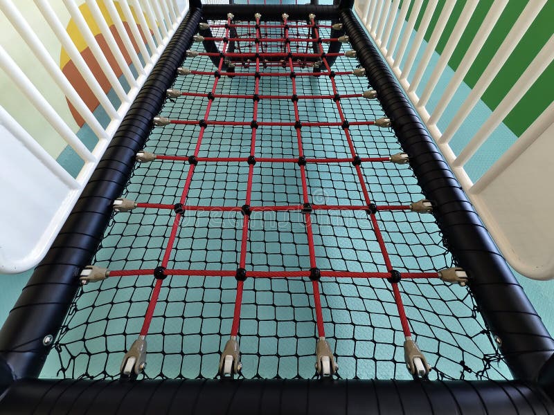 The Trampoline Features a Mazepatterned Surface for Recreational Use ...