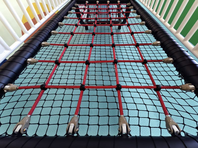 The Trampoline Features a Mazepatterned Surface for Recreational Use ...