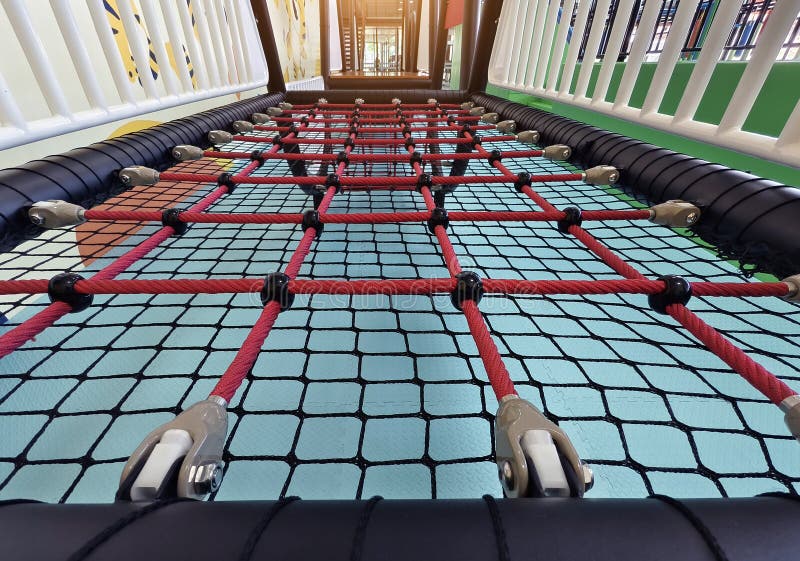 The Trampoline Features a Mazepatterned Surface for Recreational Use ...