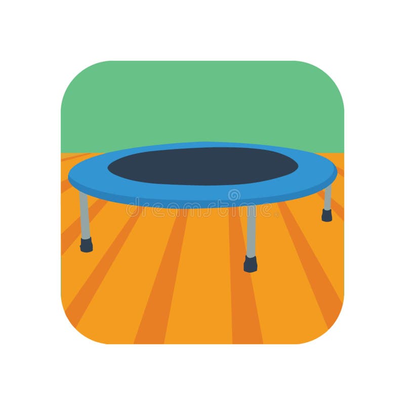 Trampoline icon stock vector. Illustration of high, symbol - 97083563