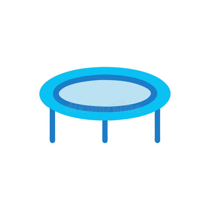 Trampoline Icon for Outdoor Fun Stock Image - Illustration of outline ...