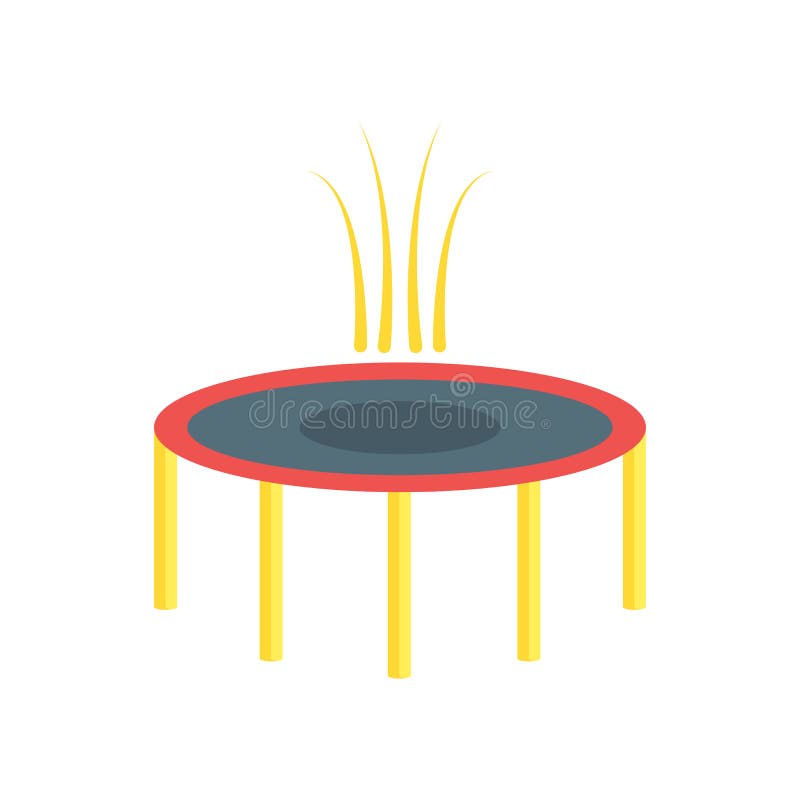 Happy Jumping Man With Trampoline Symbol. Trampoline Park Logo. Stock ...