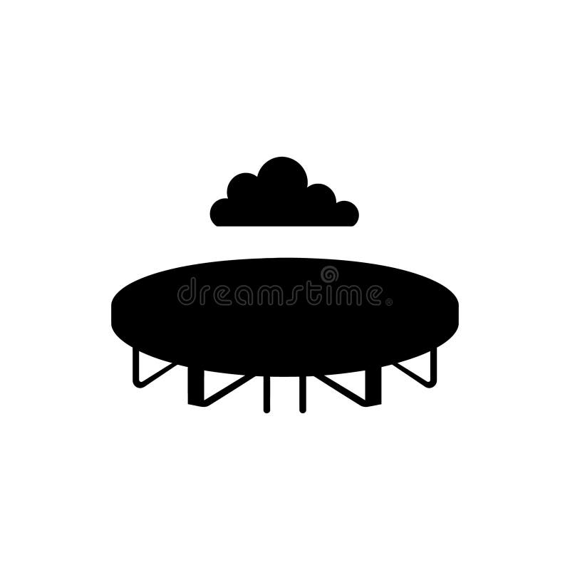 Trampoline Icon stock vector. Illustration of spring - 296707018