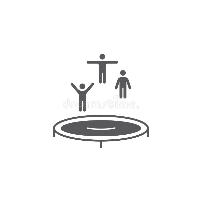 Trampoline Jumping Line Icon Stock Illustrations – 1,021 Trampoline ...