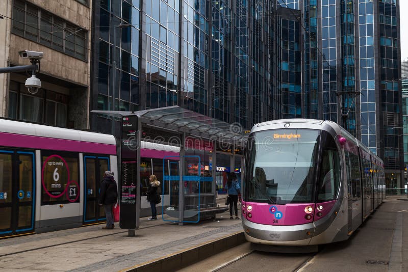 Trams at Colmore Gate editorial stock photo. Image of people - 178278688