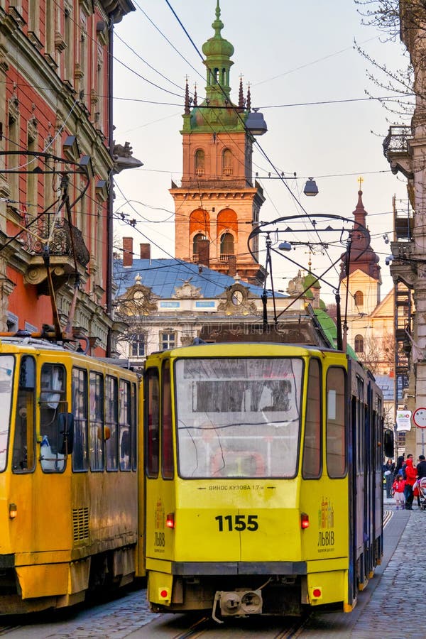 Rynok Square editorial stock photo. Image of transport - 225547303