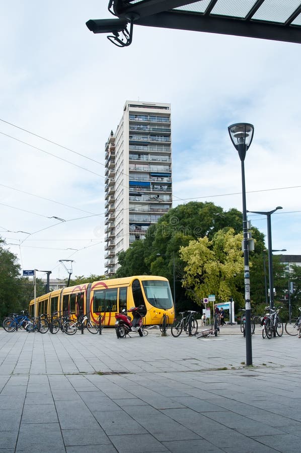 Tramway in Front of Train Station Editorial Photography - Image of ...
