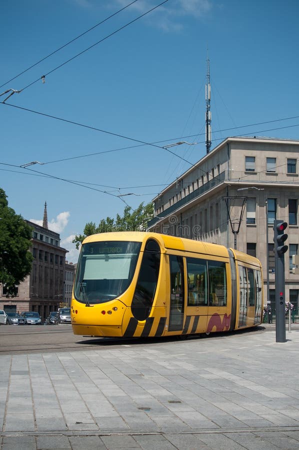 Tramway in Front of the Train Station Editorial Stock Image - Image of ...