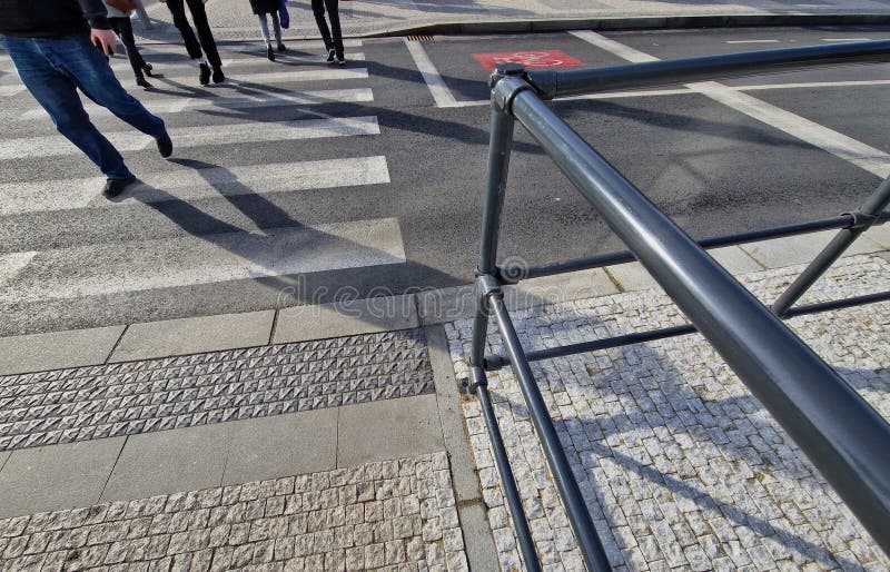 Tramway Platform Protected One Side Transparent Plexiglass Stock Photos ...