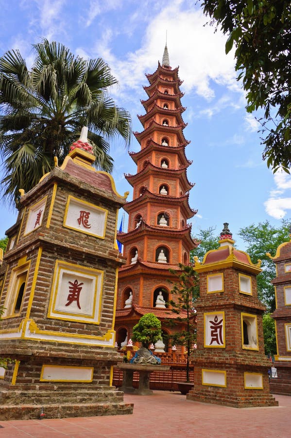 Tran Quoc pagoda stock image. Image of asian, temple - 24820535