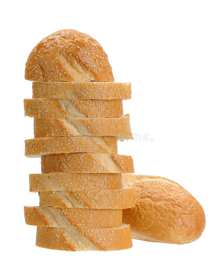 Tranche de pain de Vienne image stock. Image of farine - 41281189