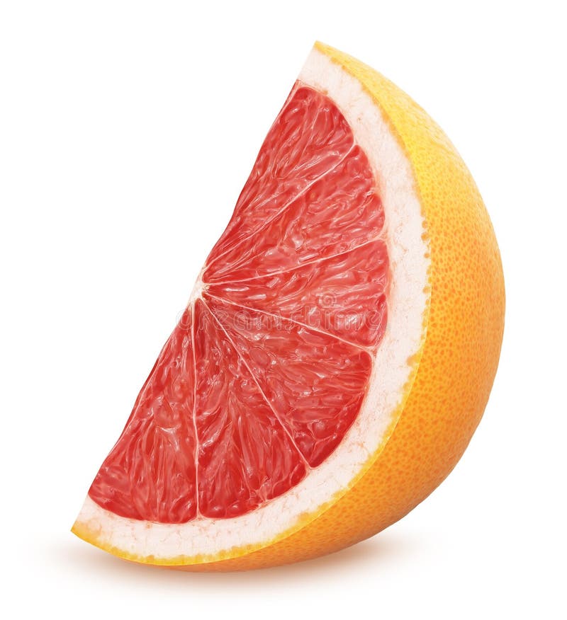 Tranche De Pamplemousse D'isolement Sur Le Fond Blanc Photo stock ...