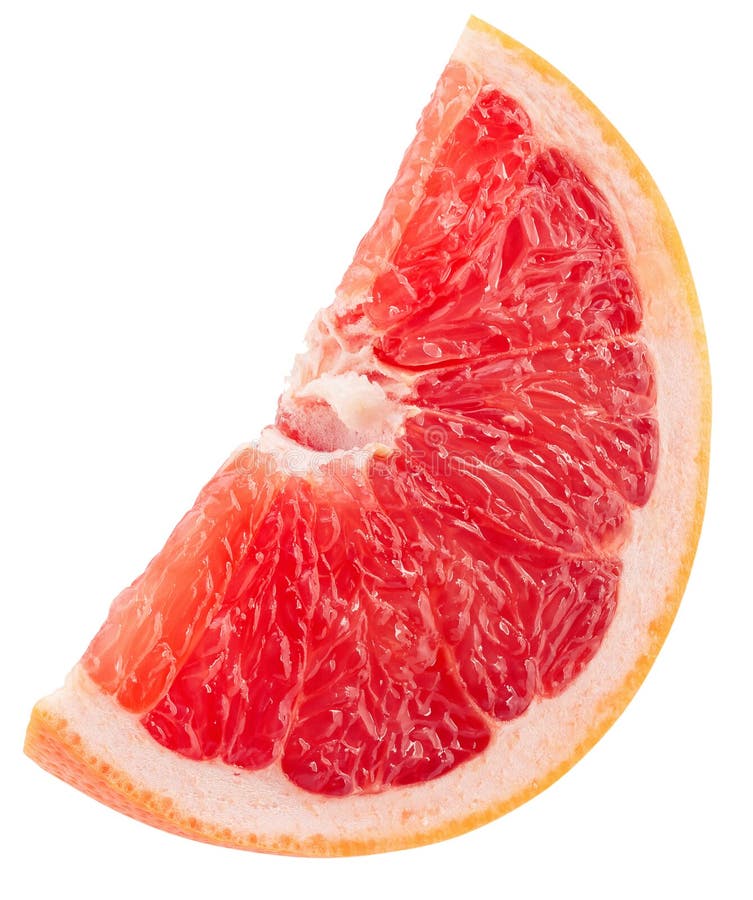 Tranche De Pamplemousse D'isolement Sur Un Fond Blanc Image stock ...