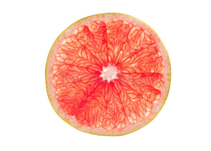 Tranche De Pamplemousse Rose Photo stock - Image du rose, citron: 46640512