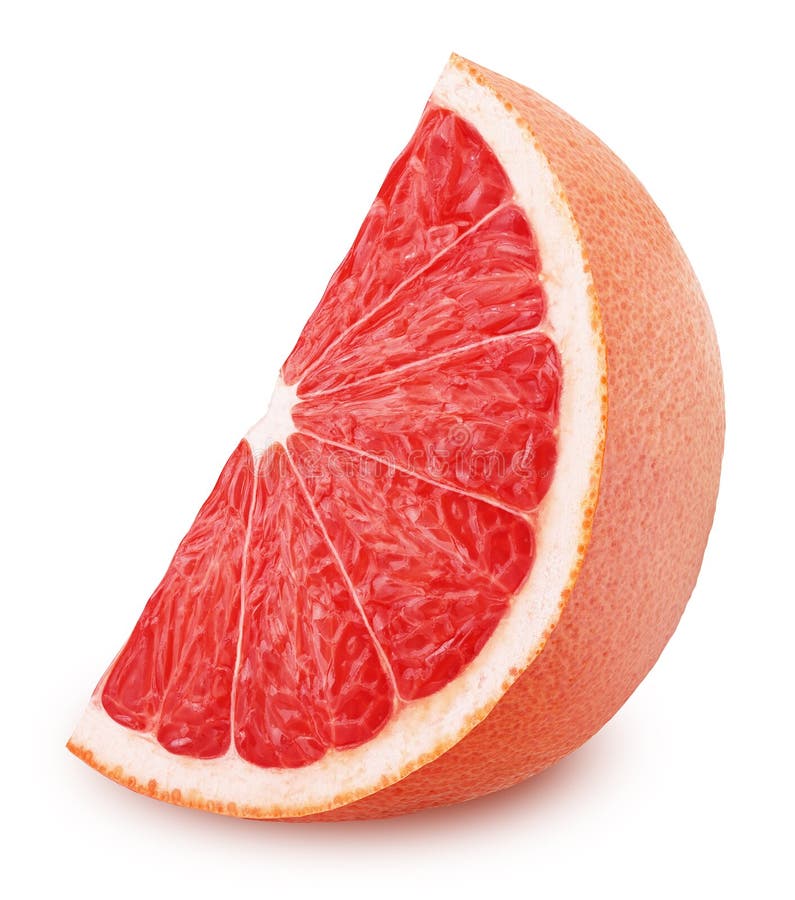 Tranche De Pamplemousse D'isolement Sur Le Fond Blanc Photo stock ...