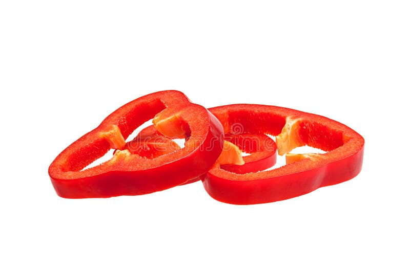 Tranche de poivron rouge image stock. Image du poivre - 50320247