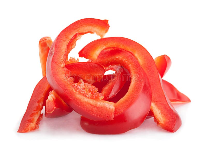 Tranche de poivron rouge image stock. Image du poivre - 50320247