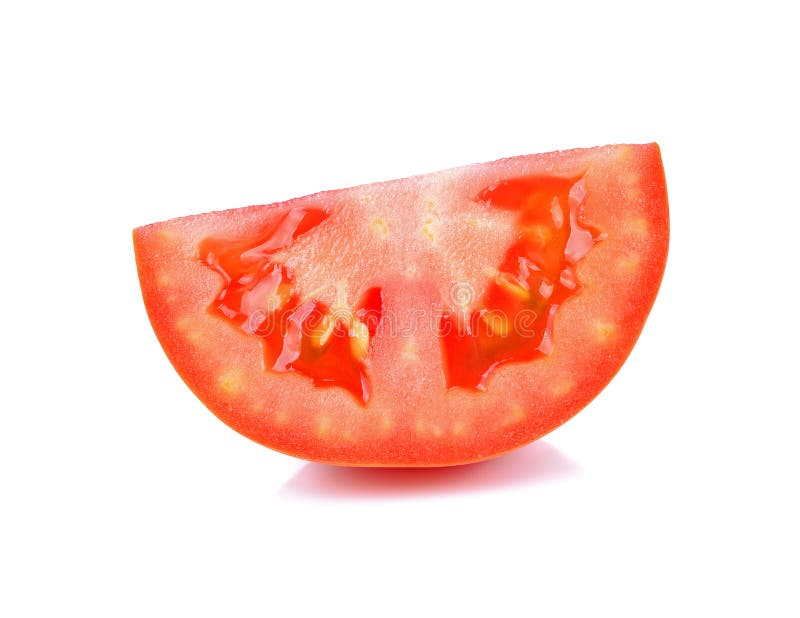 Tranche De Tomate D'isolement Sur Le Blanc Photo stock - Image du rond ...