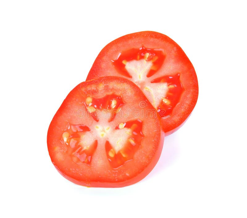 Tranche De Tomate D'isolement Sur Le Blanc Photo stock - Image du rond ...