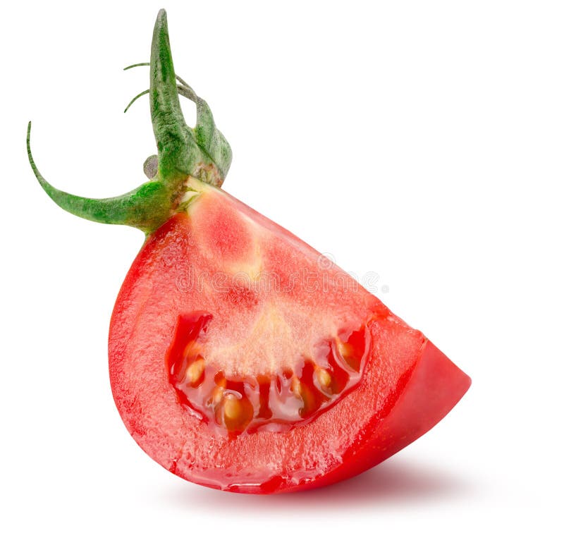 Tranche De Tomate D'isolement Sur Le Fond Blanc Image stock - Image du ...