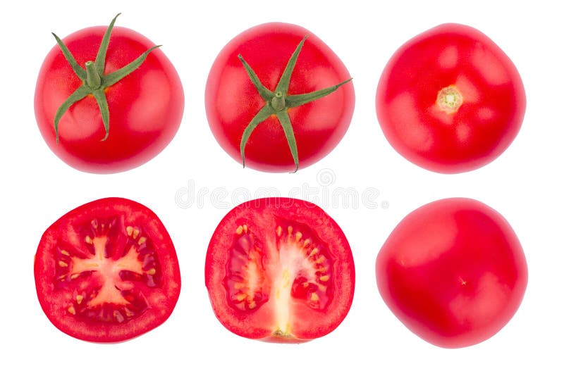 Tranche De Tomate D'isolement Sur Le Fond Blanc Image stock - Image du ...