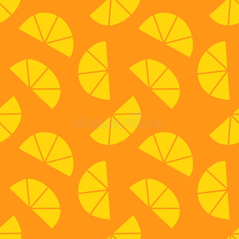 Tranche Orange Motif Transparent Illustration de Vecteur - Illustration ...