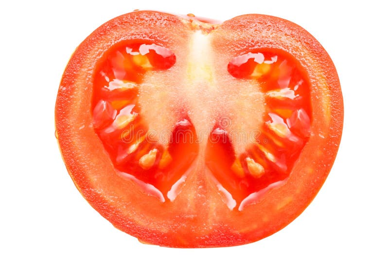 Tranche rouge de tomate photo stock. Image du repas, fruit - 35833986