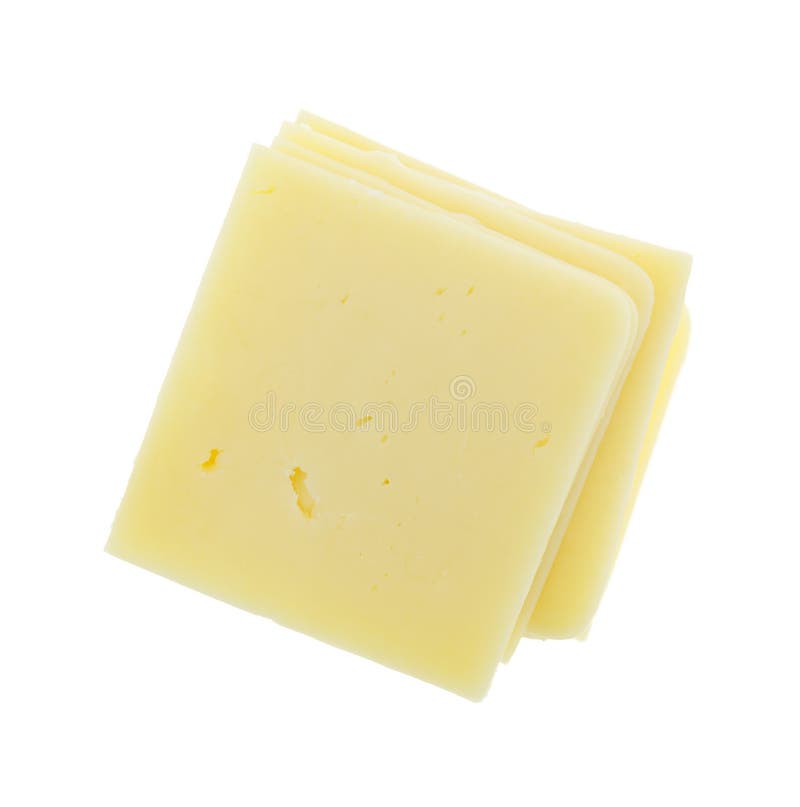 Tranches De Fromage De Cheddar Sur Un Fond Blanc Photo stock - Image du ...