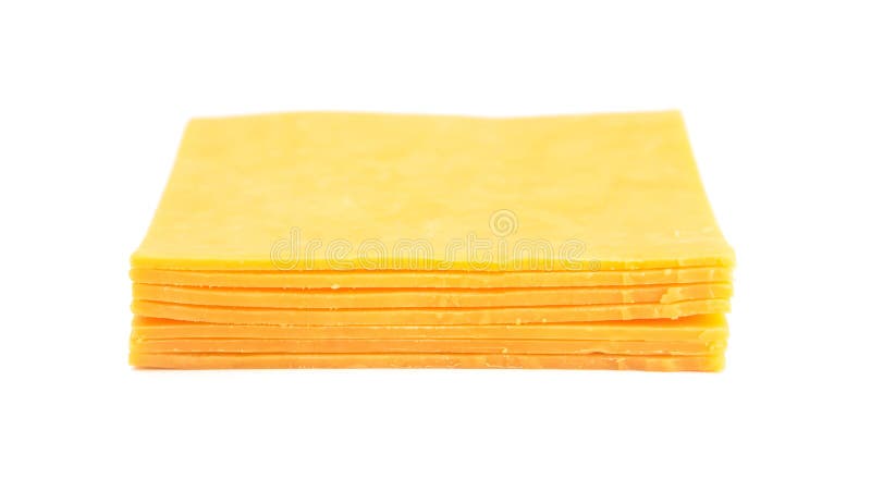 Tranches De Fromage De Cheddar Sur Un Fond Blanc Photo stock - Image du ...