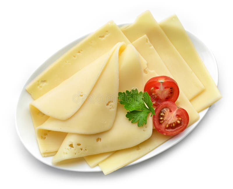 Tranches De Fromage Blanc Sur Un Plateau De Fromage En Bois Servi Avec ...