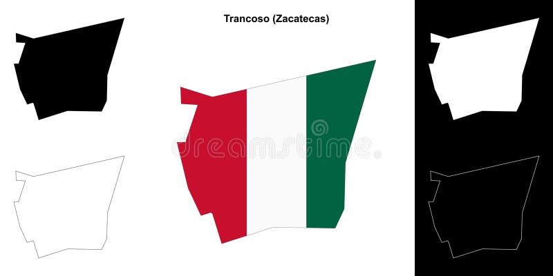 Trancoso outline map stock vector. Illustration of boundaries - 380078195
