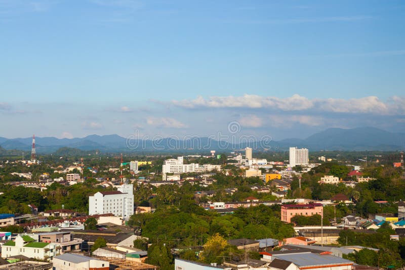 Trang Cityscape Thailand editorial image. Image of clouds - 86634475