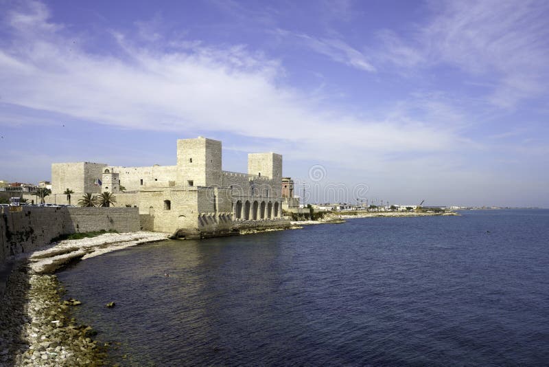 Trani, Apulia, Italy: Castle Stock Photo - Image of color, ancient ...