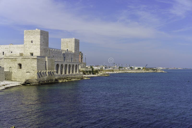 Trani, Apulia, Italy: Castle Stock Image - Image of exterior, andria ...