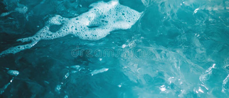 Tranquil Aquatic Patterns Created by Gentle Waves and Bubbles in ...