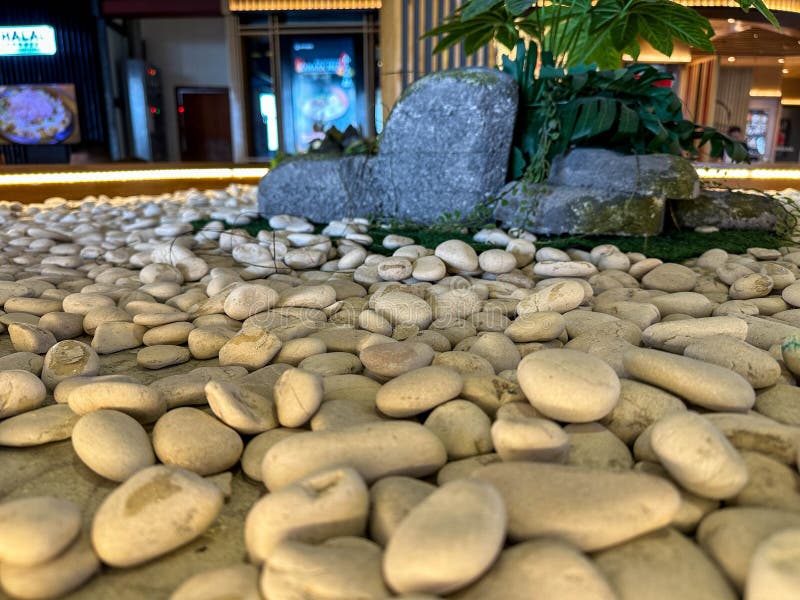 Tranquil Arrangement of Smooth Pebbles and Stones in a Zen Garden ...