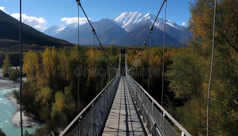 Tranquil Autumn Hike through Alberta Mountain Range, Crossing ...